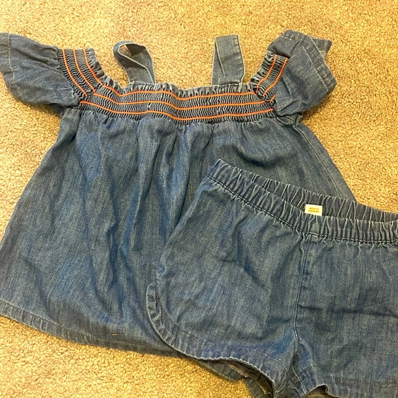 Cat & Jack | Matching Sets | Chambray Girls Summer Outfit | Poshmark